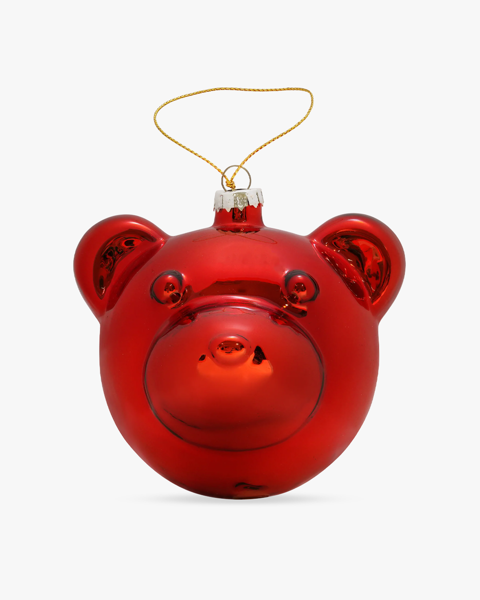 Nostalgia Bear Christmas Ornament - Red – Crystal Haze Jewelry