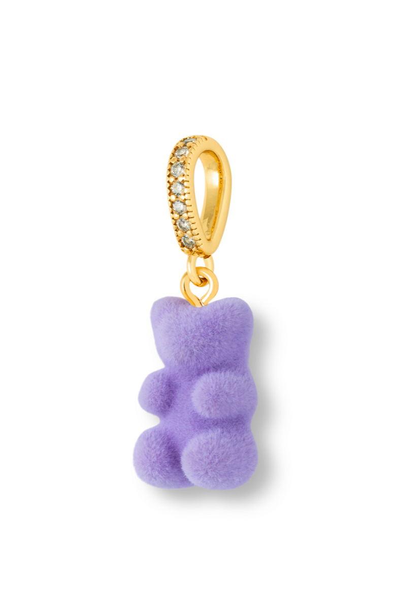 Velvet Nostalgia Bear - Pave connector - Violet – Crystal Haze Jewelry