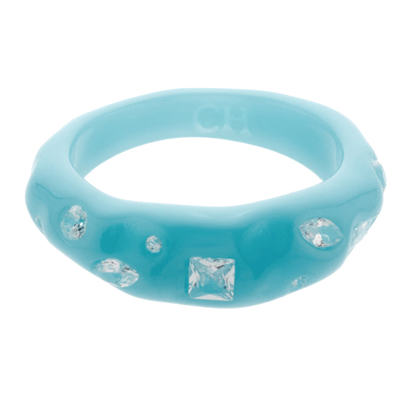 Cosmo ring - Mykonos Blue – Crystal Haze Jewelry