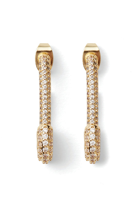 Pin up earrings - Clear – Crystal Haze Jewelry Pin up earrings - Clear – Crystal Haze Jewelry
